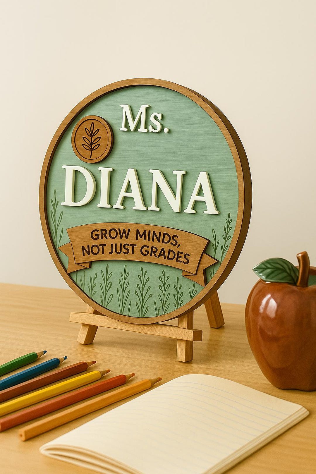 Personalized Teacher Door Sign, Classroom Name Sign, Custom Teacher ...