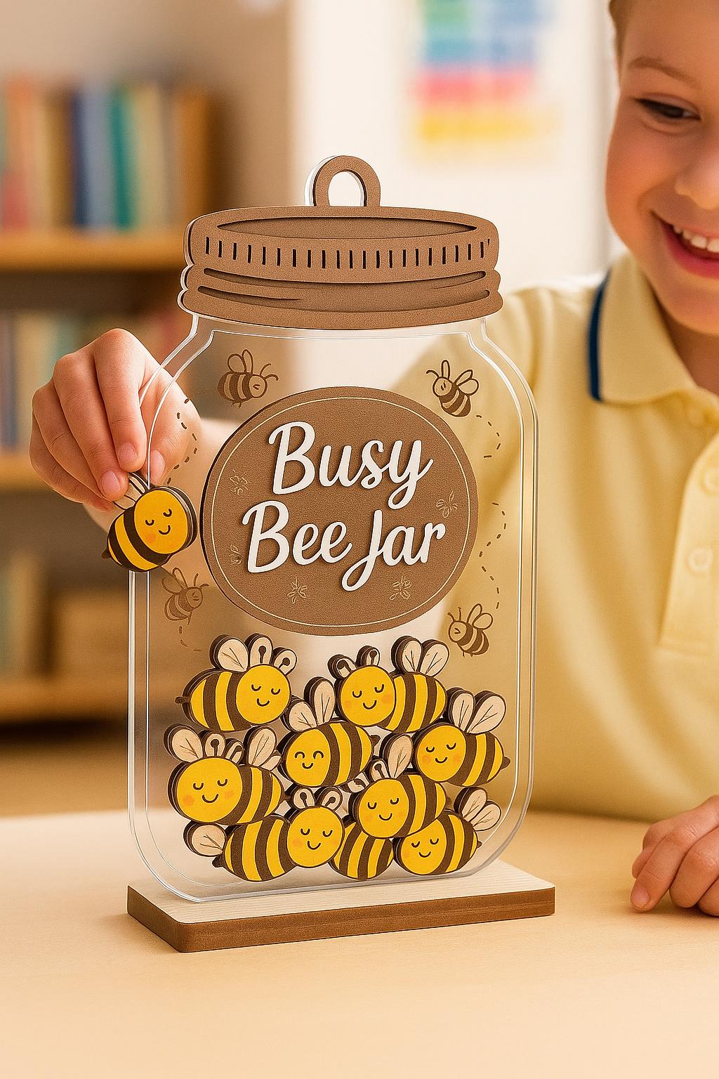Acrylic Busy Bee Reward Jar: Positive Reinforcement Behavior Chart - Etsy