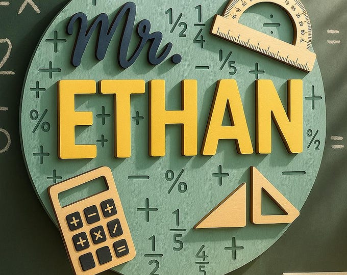 Classroom Door Sign, Math Gives Us Hope That Every Problem Has a ...