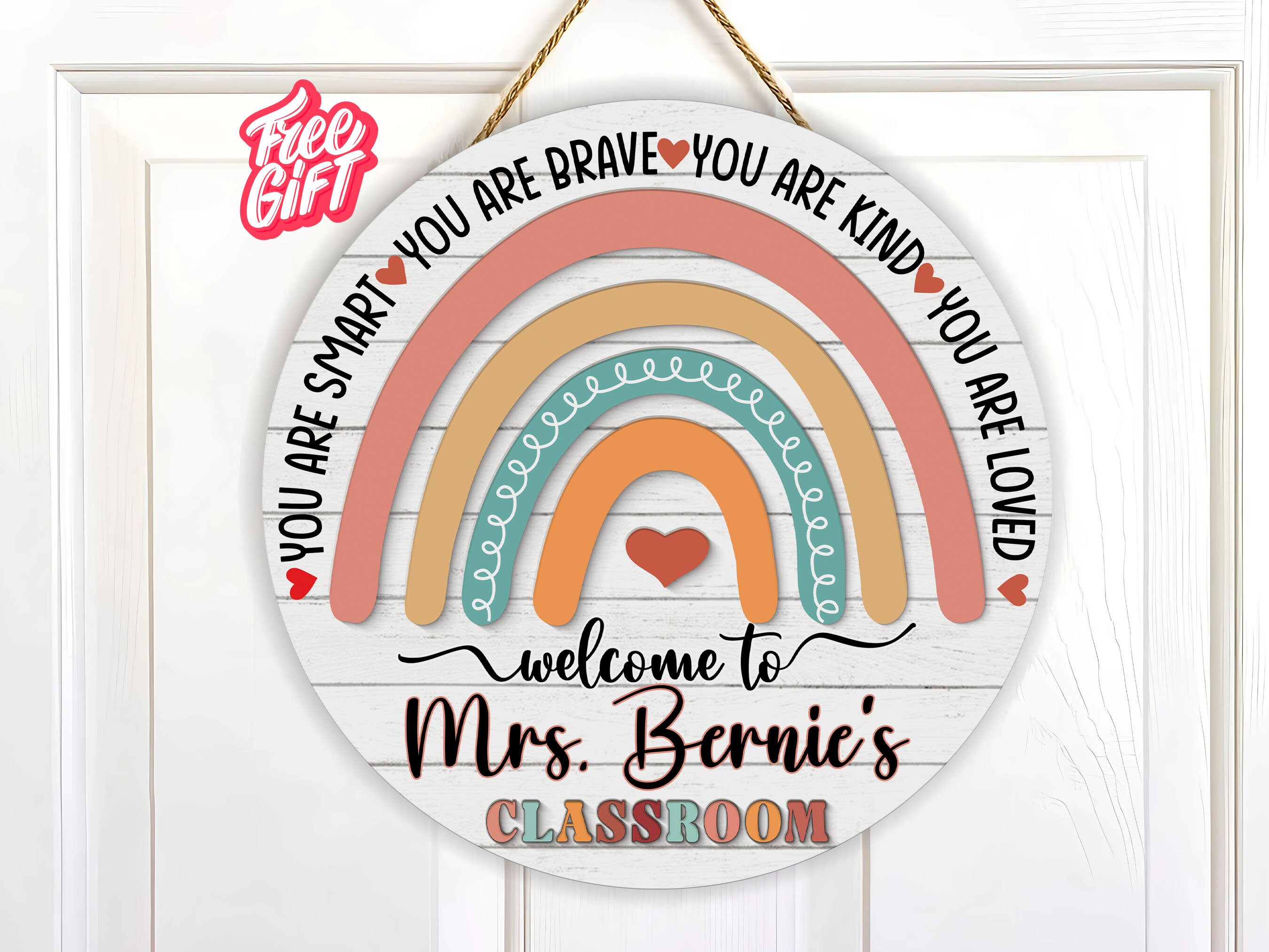 Teacher Door Sign Personalized, Teacher Door Hanger, Classroom Door ...