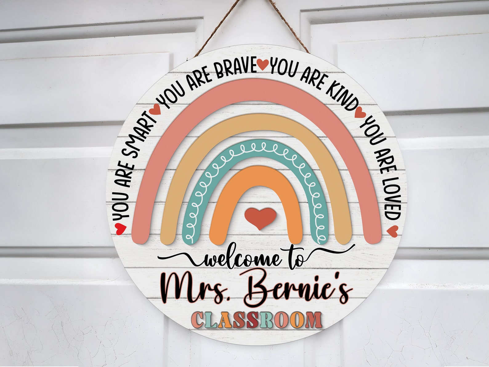 Teacher Door Sign Personalized, Teacher Door Hanger, Classroom Door ...