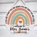 Teacher Door Sign Personalized, Teacher Door Hanger, Classroom Door ...