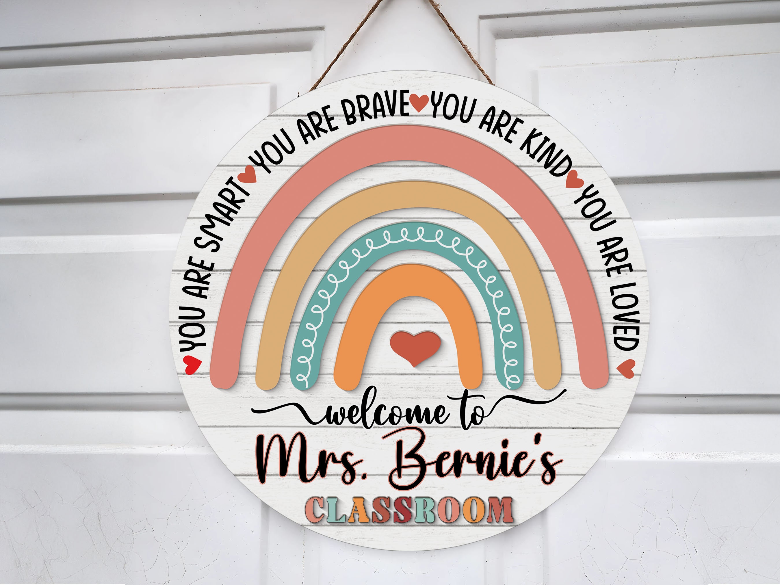 Teacher Door Sign Personalized, Teacher Door Hanger, Classroom Door ...