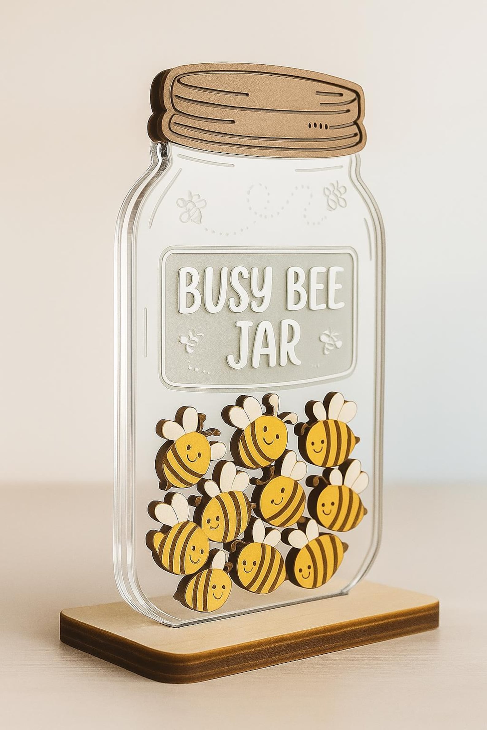 Acrylic Busy Bee Reward Jar: Positive Reinforcement Behavior Chart - Etsy