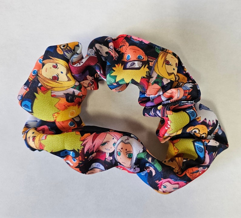 Nrto Anime Chibi Collage Hair Tie Scrunchie - Etsy