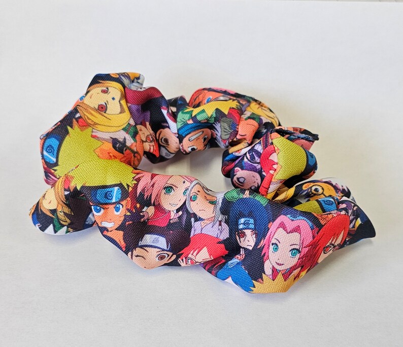 Nrto Anime Chibi Collage Hair Tie Scrunchie - Etsy