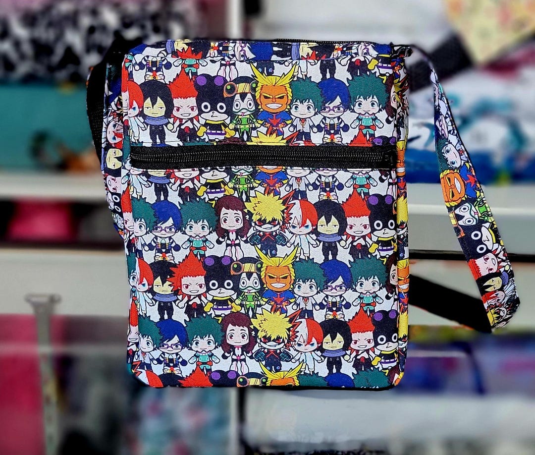 MHA Anime Chibi Collage Crossbody Shoulder Bag - Etsy