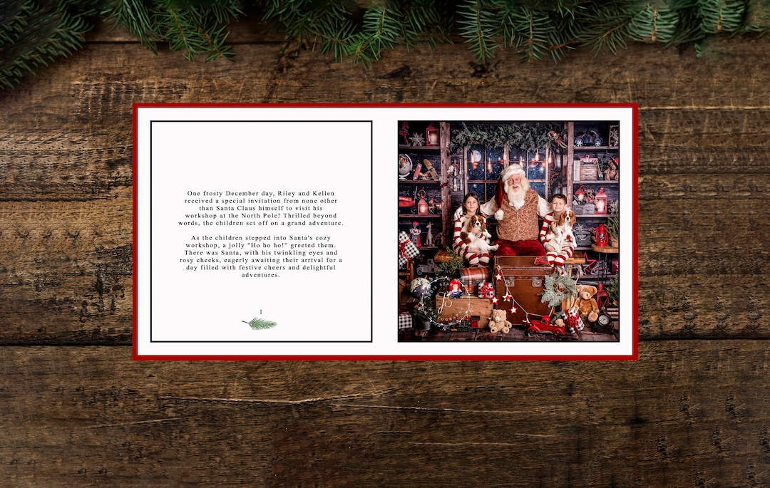 Santa Storybook Template 10x10 Layflat Album, Santa Storybook, Santa ...