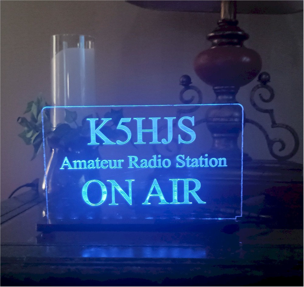 Custom Engraved LED Ham Shack Amateur Radio Call Sign - Etsy