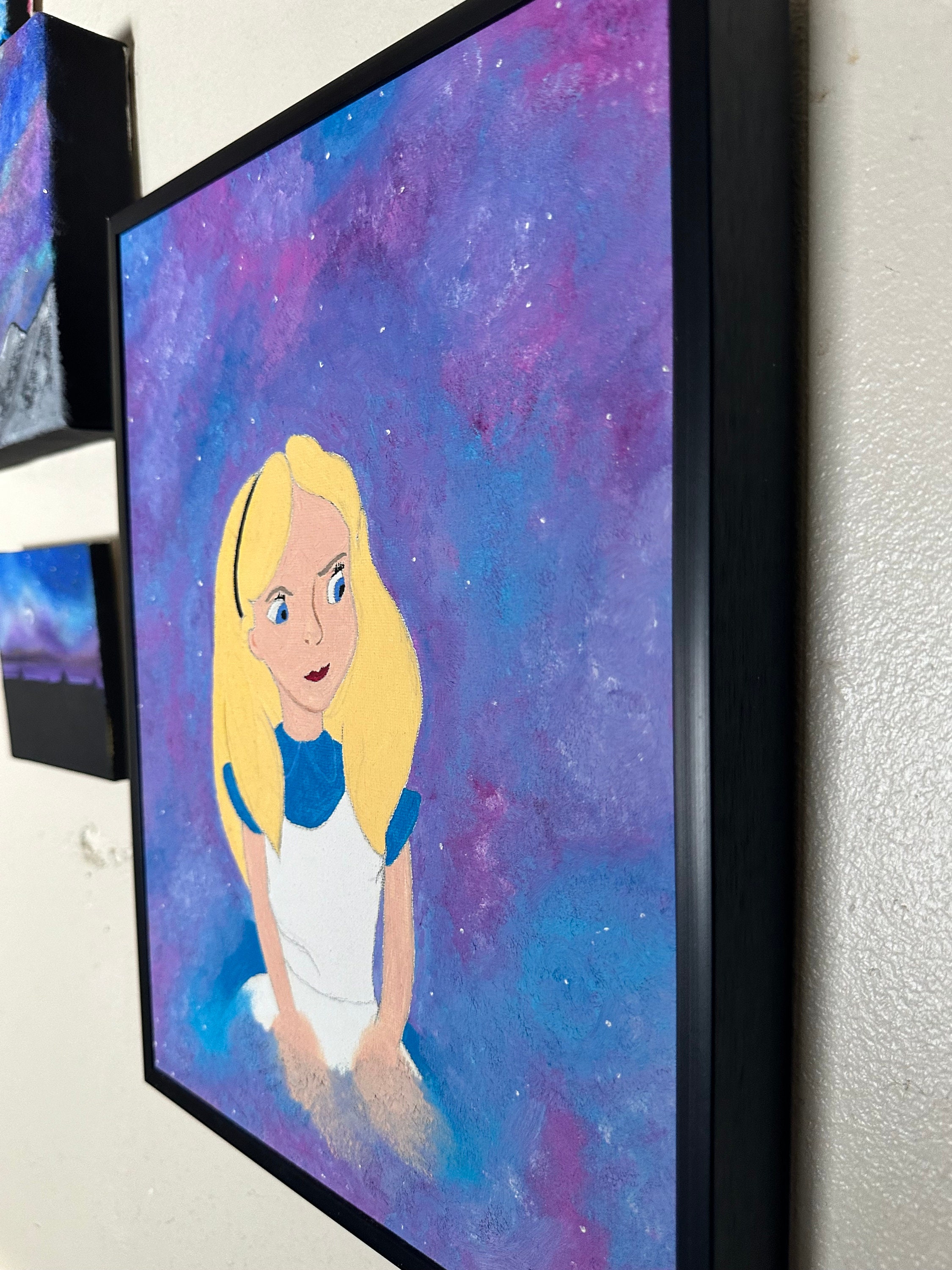 Alice in Wonder Space Oil Painting on Canvas - Etsy