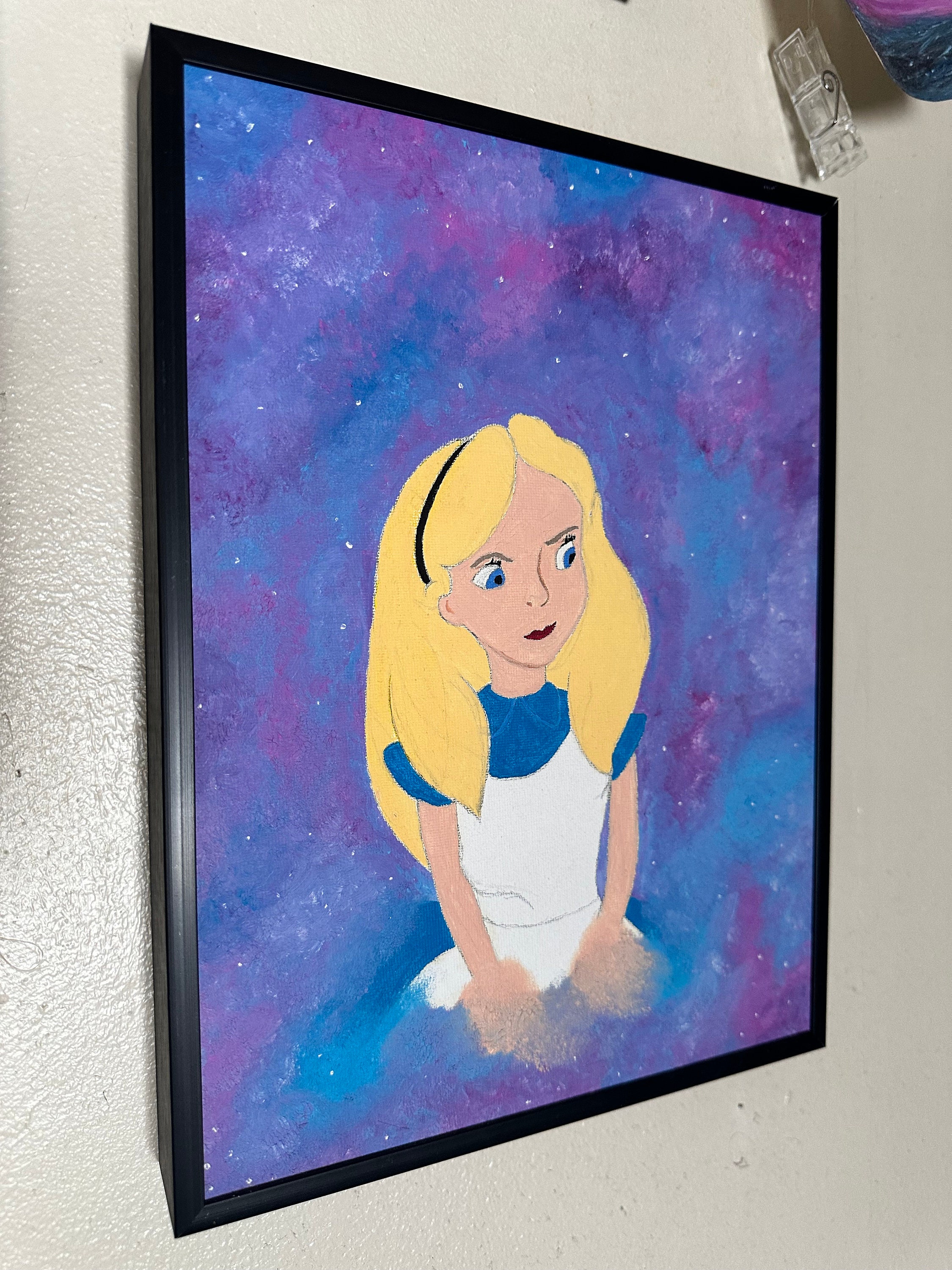 Alice in Wonder Space Oil Painting on Canvas - Etsy