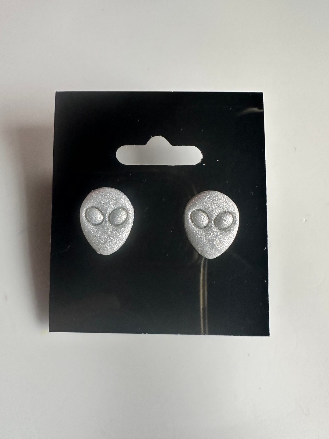 Silver Alien Stud Earrings - Etsy