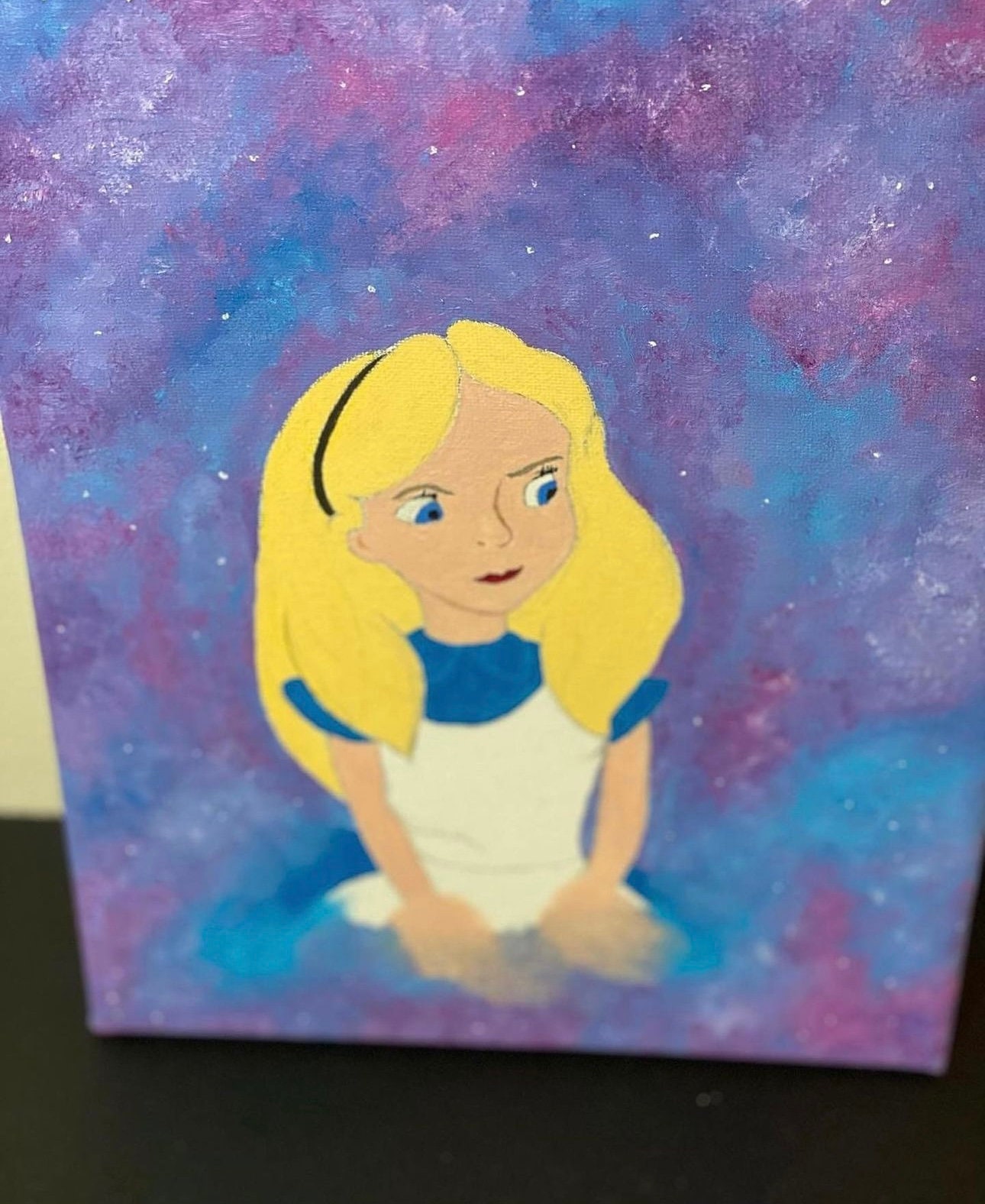 Alice in Wonder Space Oil Painting on Canvas - Etsy