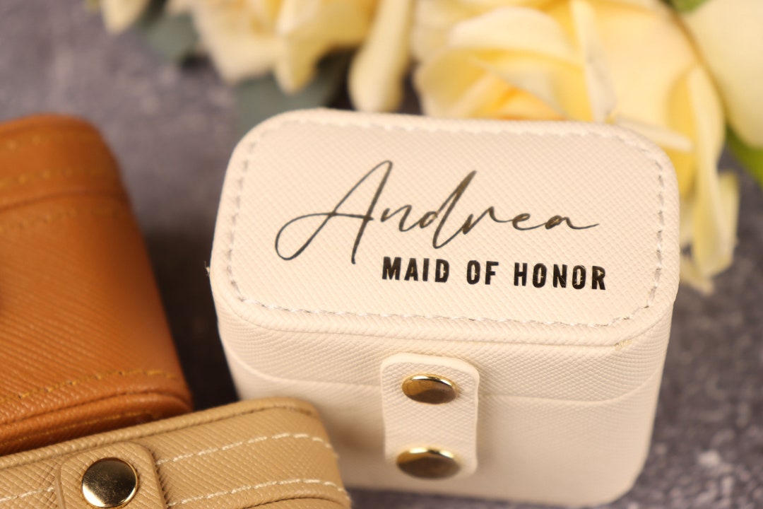 Personalized Ring Box, Custom Ring Bearer, Wedding Engagement Ring Box ...