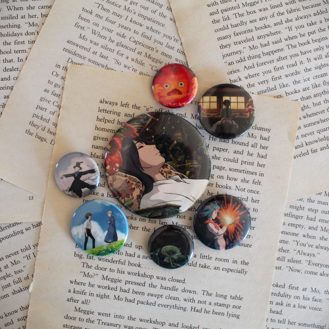 Howl's Moving Castle | Studio Ghibli Pinback Buttons - Etsy Australia