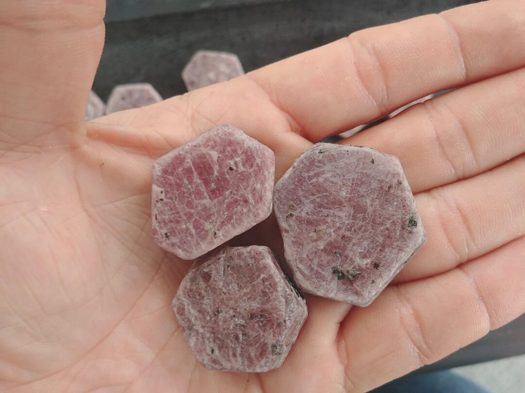 Natural Hexagonal Ruby Crystals W/ Record Keepers From India: the ...