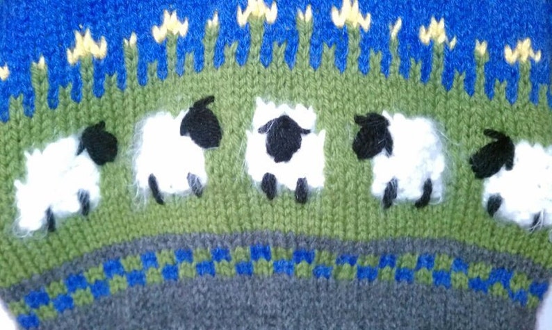 Sheep in the Meadow Hoodie Sweater - Etsy