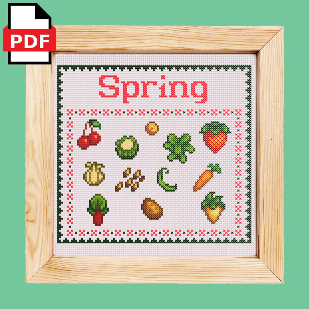 Stardew Valley - Spring Charts - Cross Stitch Pattern - Digital PDF ...