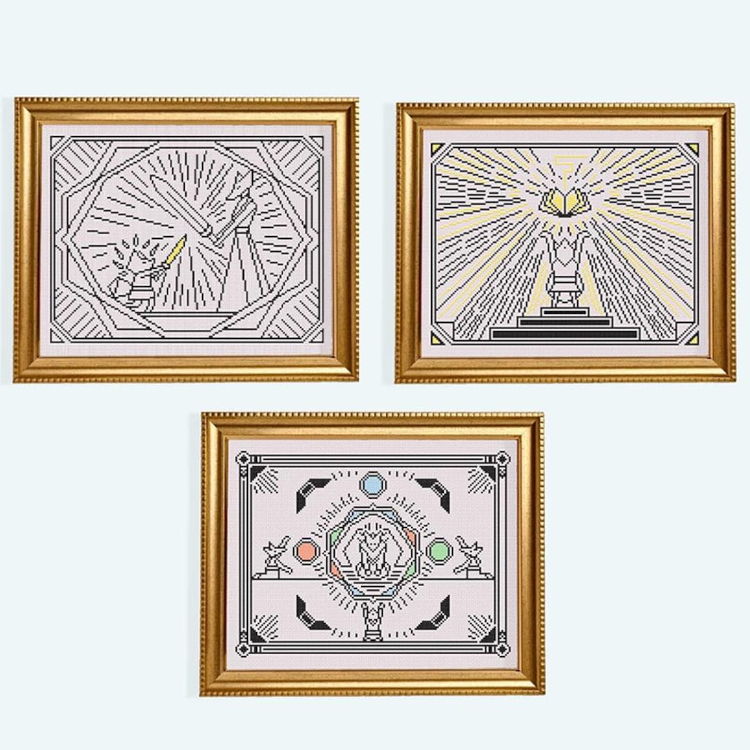 Tunic - Pack of 3 Pages of the Booklet - Modern Video Game Cross Stitch ...