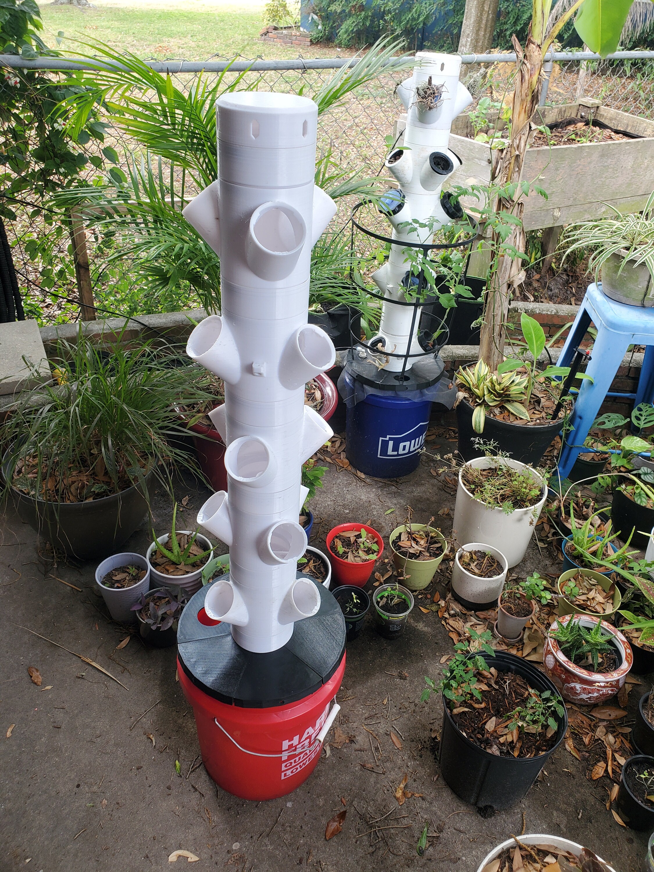 3D Printed Modular Hydroponics Tower Planter Section - Etsy UK