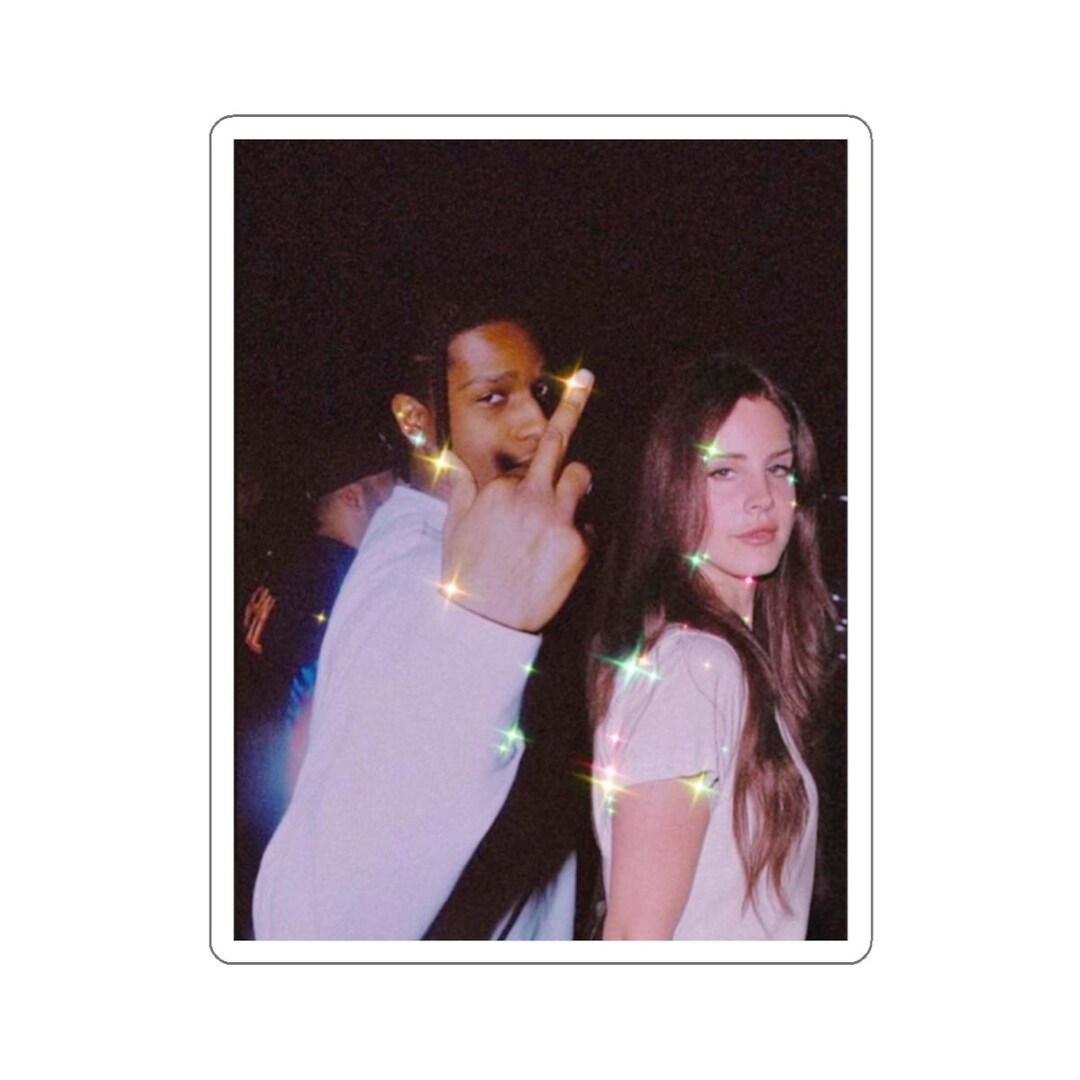 90s Retro Aesthetic Lana Del Rey and ASAP Rocky Kiss-cut Stickers ...