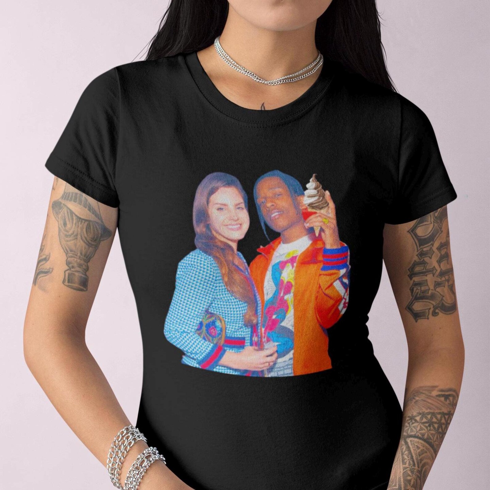 90s Retro Lana Del Rey X Asap Rocky Aesthetic Unisex Tee, Coquette ...