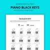 Piano Black Key Beginner Worksheet Piano Lessons Usletter A4 - Etsy