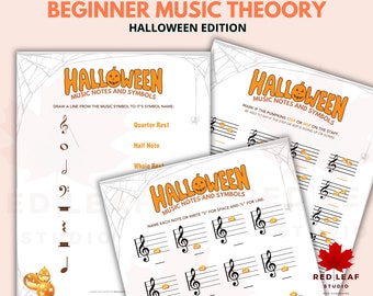 Beginner Music Theory Interval Practice Fall Theme US - Etsy