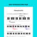 Piano Black Key Beginner Worksheet | Piano Lessons | Usletter | A4 - Etsy