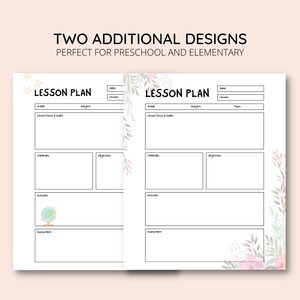 Teacher Template Planner, Teacher Plan, Modern Minimalist Teacher Plan ...