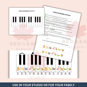 Music Theory Craft | Piano Keyboard Identification Activity | Preschool ...