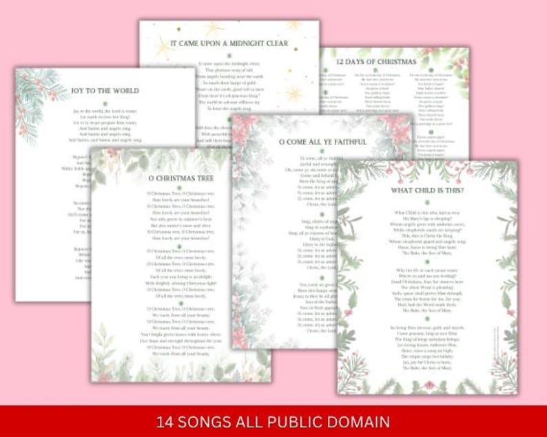 Christmas Carol Songbook | Digital| PDF | Holiday Hymns and Songs | US ...