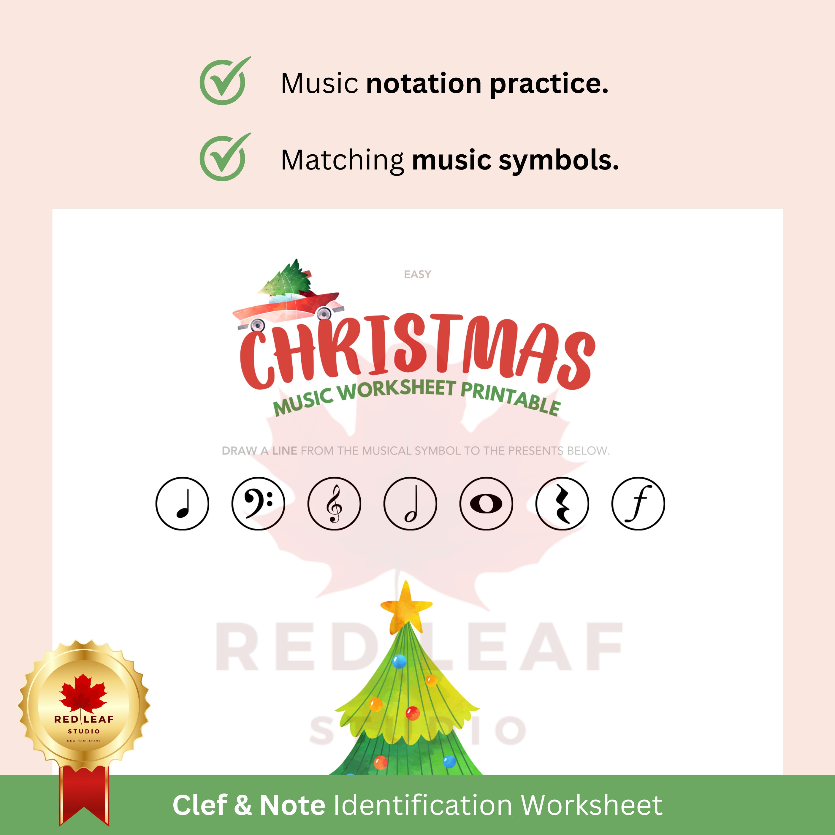 Early Beginner Music Theory Christmas Edition Beginner Theory Beginner ...