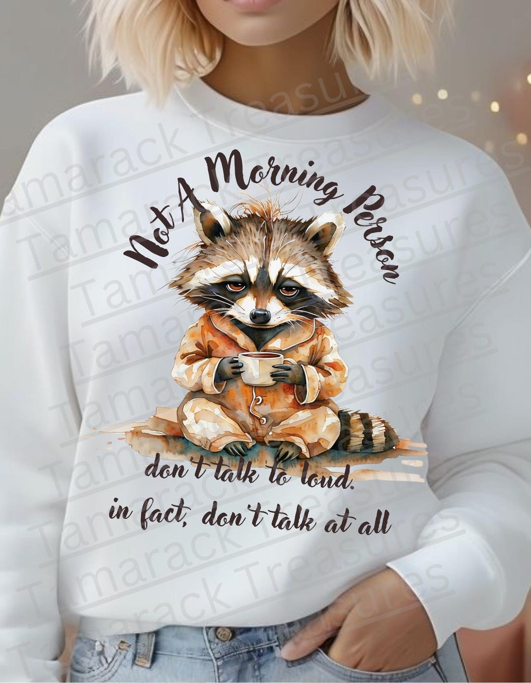Funny Witty Raccoon Design Png, Animal Sarcastic Saying Png, Morning ...