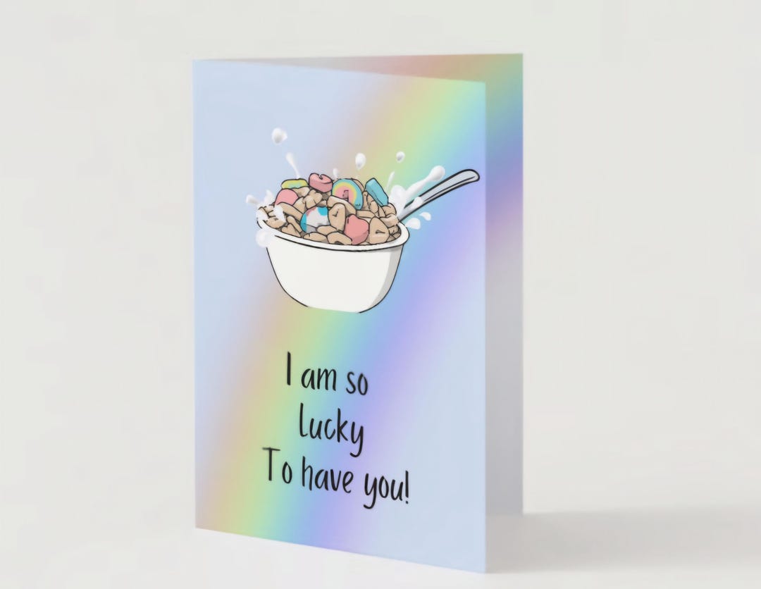 Cheeky Cereal Birthday Card for Kids and Adults With Cereal Bowl and ...