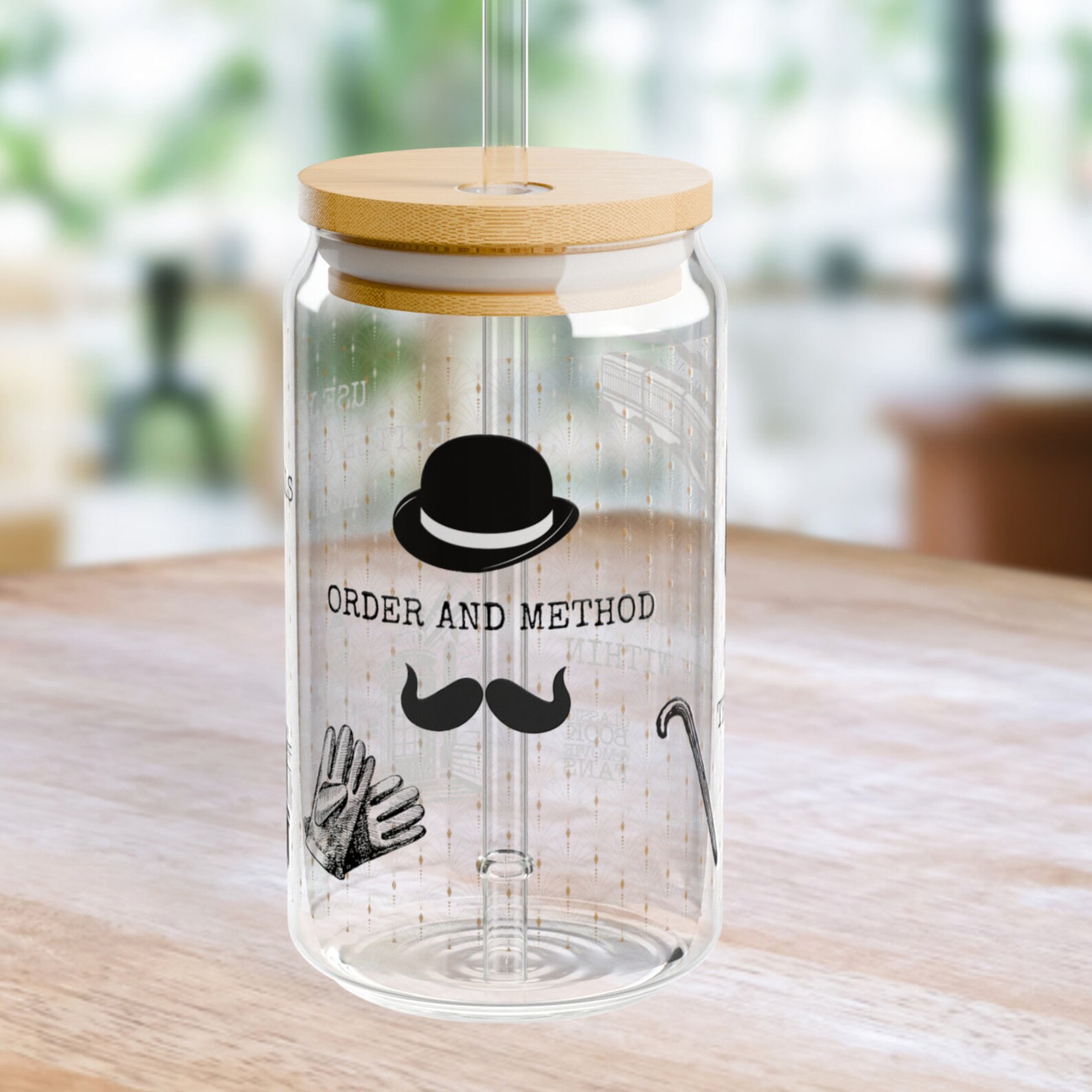 HERCULE POIROT Iced Coffee Cup | Reader Gift | Agatha Christie Fan Gift ...