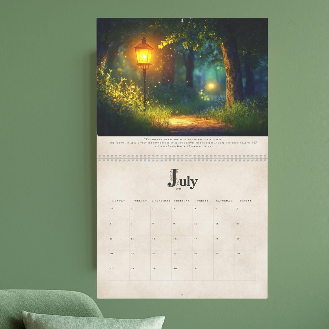 Enchanting Forest 2026 Wall Calendar - Fairy Tales Inspiration Photo ...