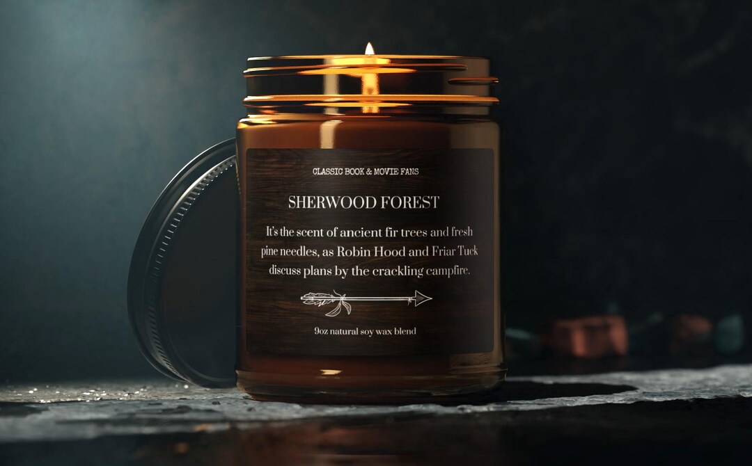 Robin Hood Story Candle - English Folklore - Cozy Literature Present ...