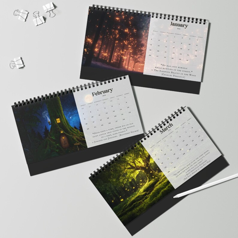 Enchanting Forest 2026 Calendar - Fairy Tales Inspiration Desktop ...