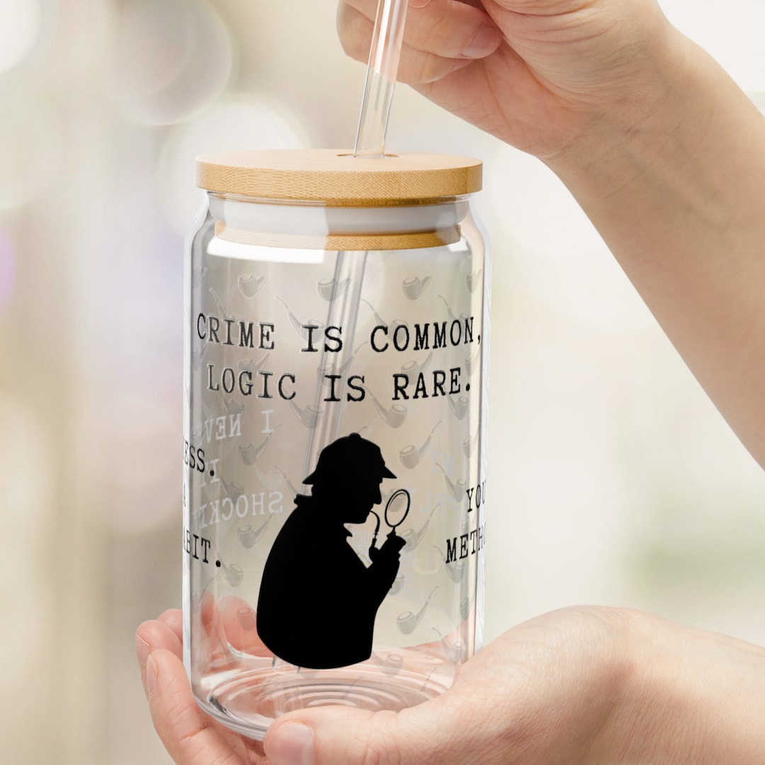 SHERLOCK HOLMES Iced Coffee Cup | Reader Gift | Arthur Conan Doyle ...