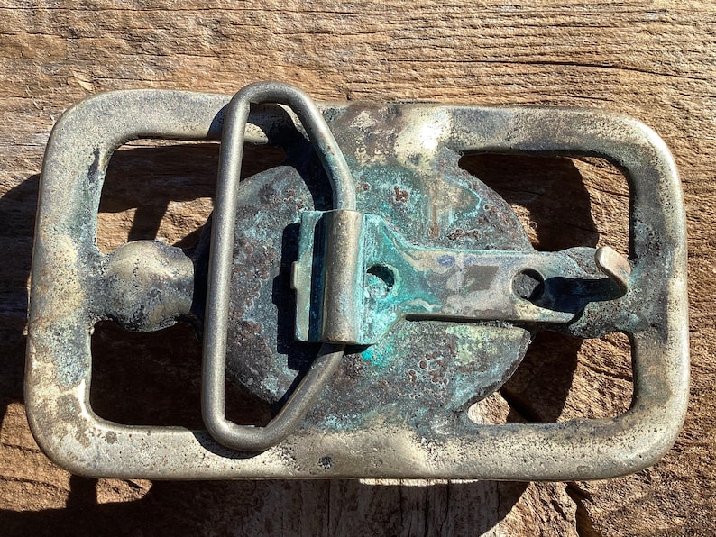 70s Navajo Rare Bisbee Turquiose Vintage Western Belt Buckle - Etsy