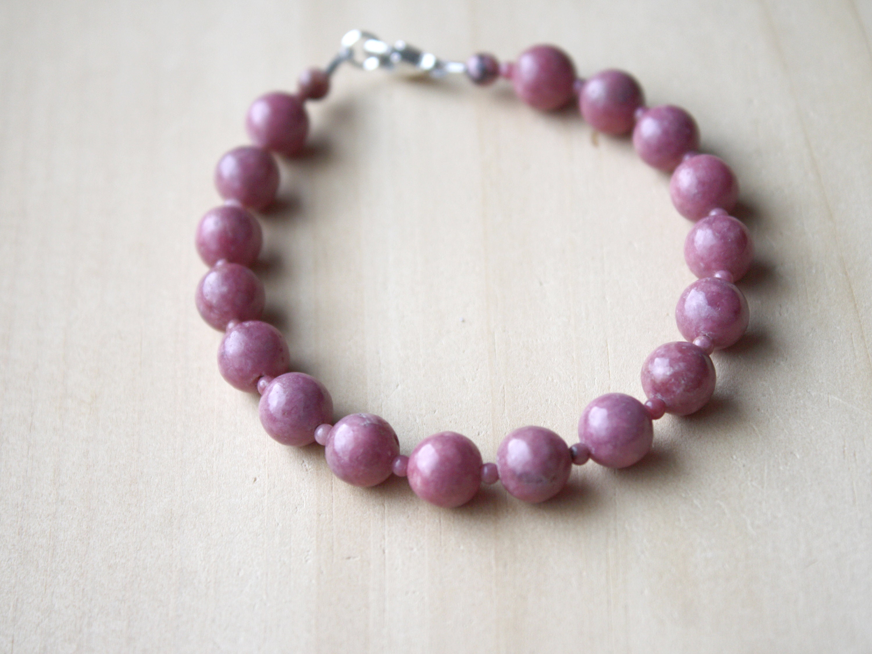 Rhodonite Bracelet for Balance and Self Love