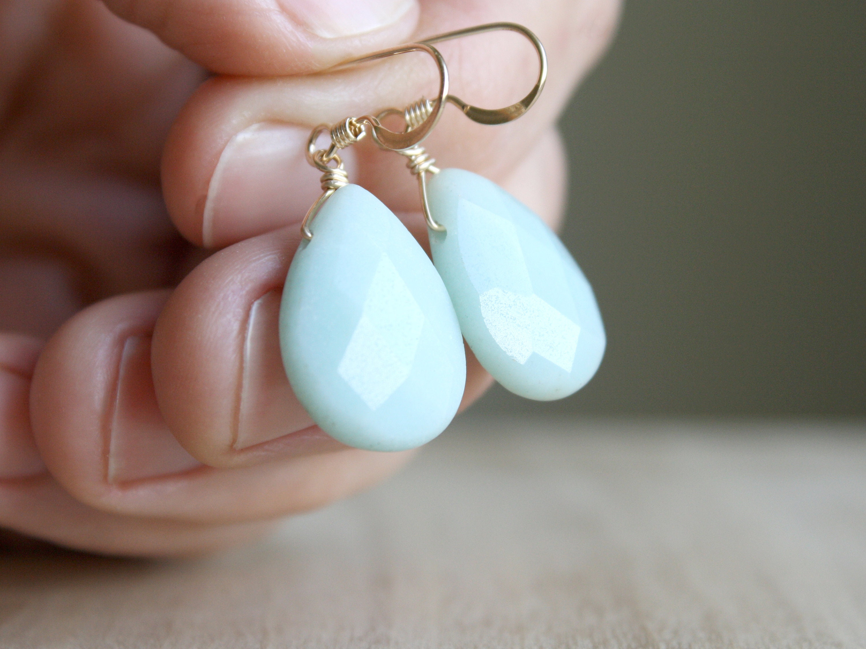 Amazonite Earrings for Clarity and Calm