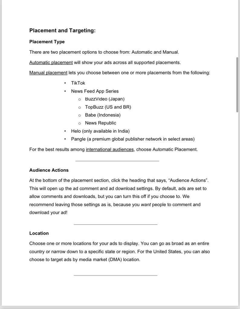 Tic Tok Advertising Checklist /templates - Etsy