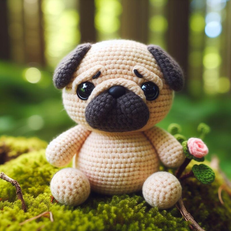 Crochet Pug Pattern - Etsy