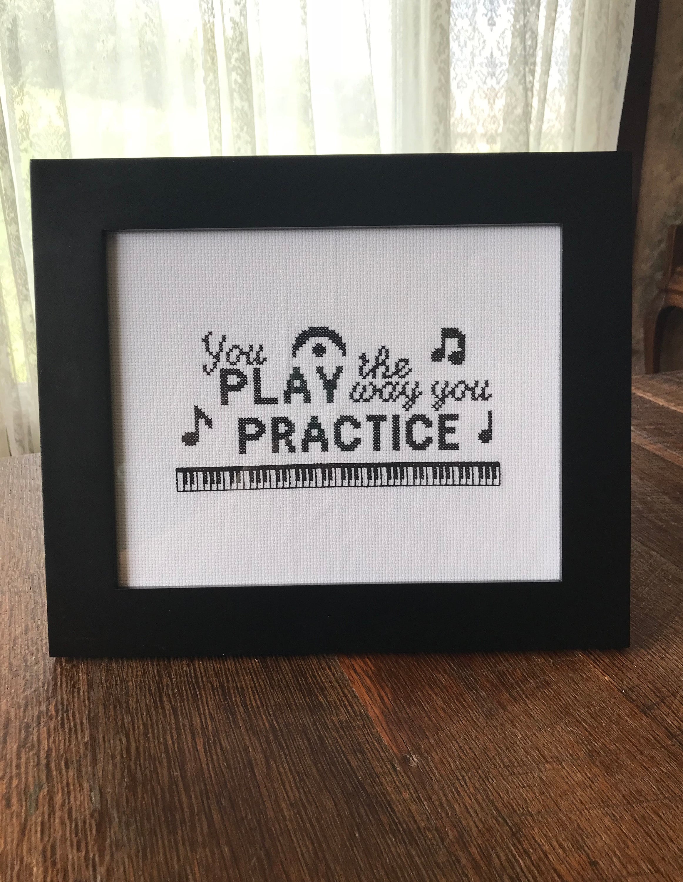 You Play the Way You Practice Cross Stitch Pattern Instant PDF Download ...