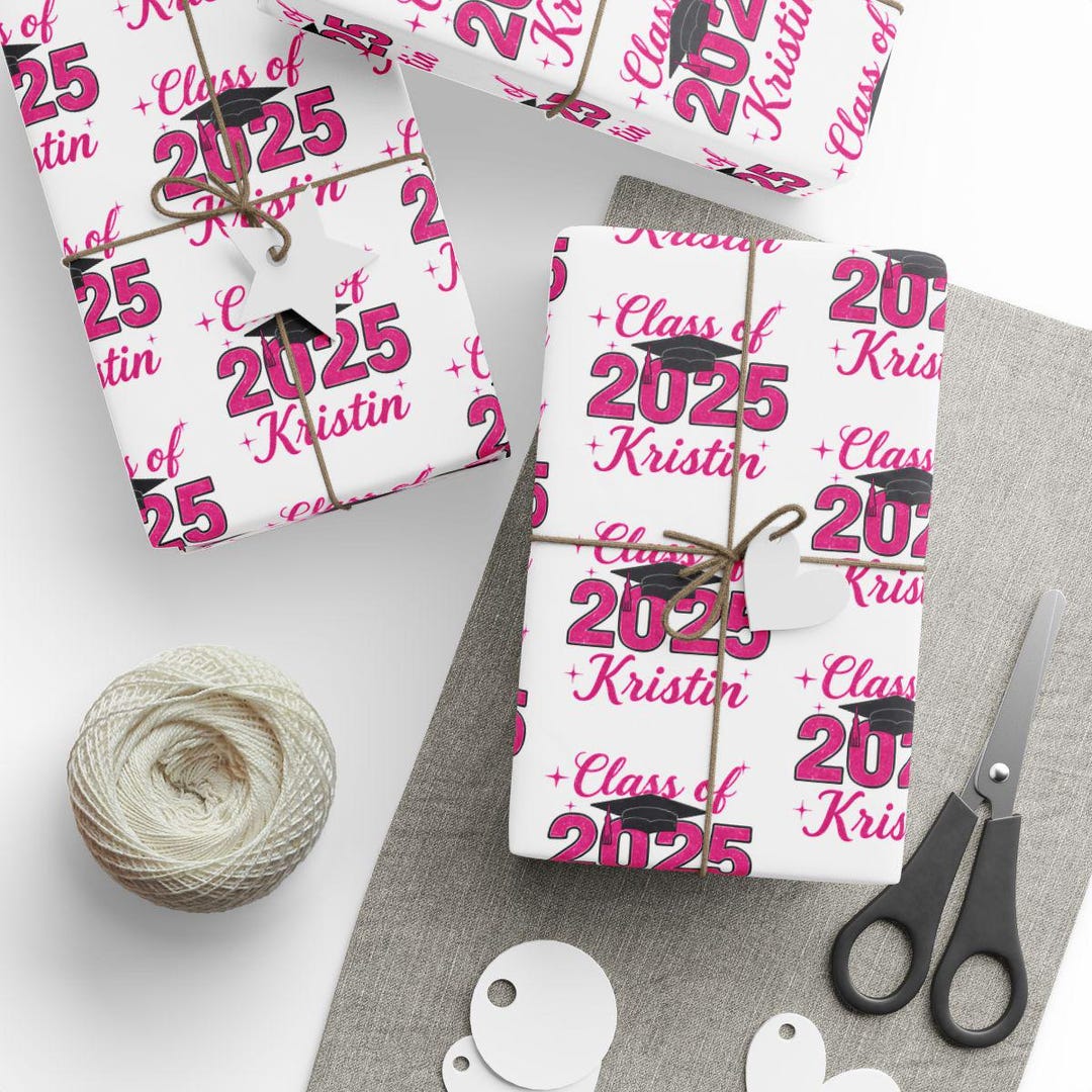 Personalized Class of 2025 Graduation Wrapping Paper - Etsy Australia