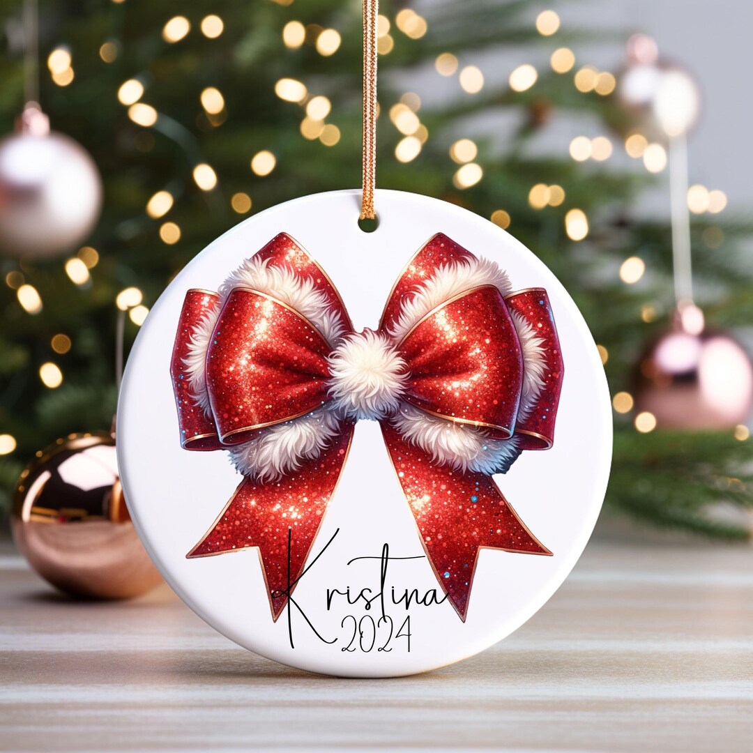 Personalized Christmas Tree Ornaments, Family Name Ornament, Custom ...
