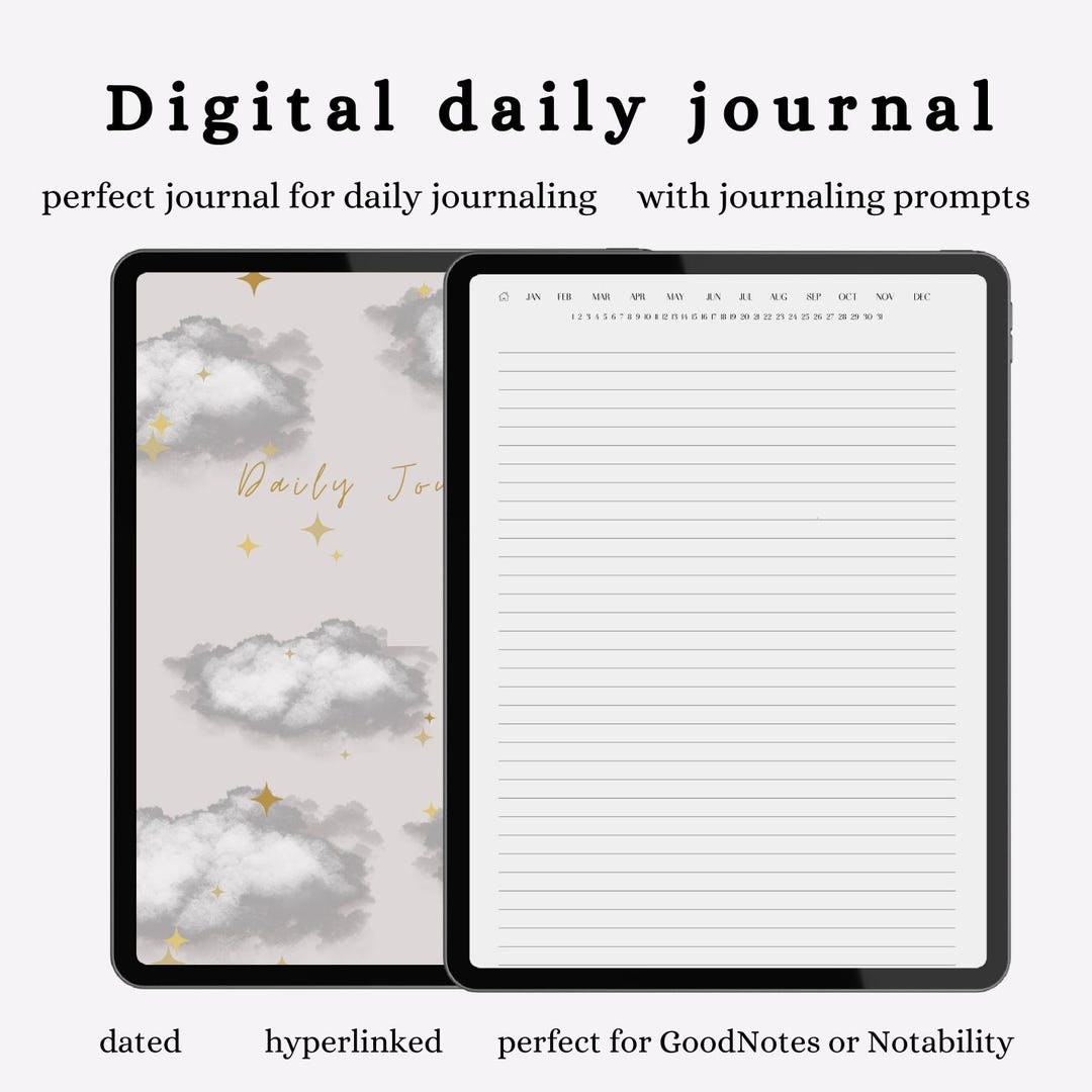 Digital Diary Journal Minimalist Journal for Ipad, Android Tablet ...