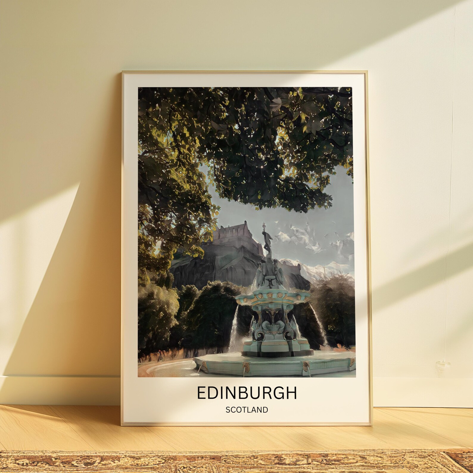 Edinburgh Print, Edinburgh Castle Print, Scotland Gifts, Travel Art ...